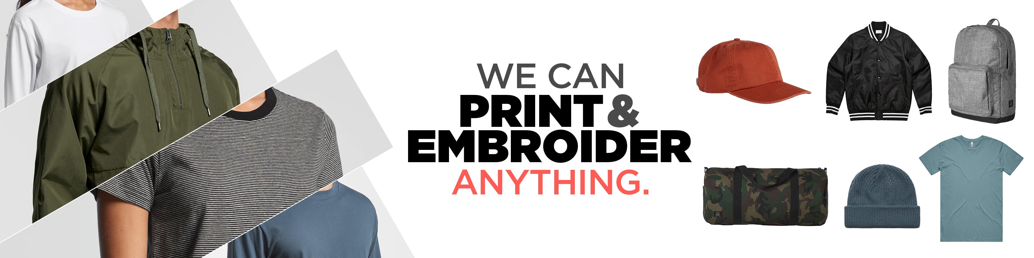 Custom Blank Apparel, On Demand Printing, Dye Sublimation, DTG Print ...